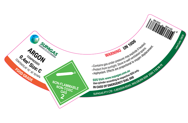Food Grade Argon 0.4m3