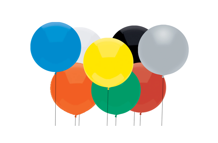 17in Mix Balloons 50 pack